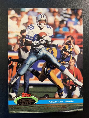 1991 Topps Stadium Club Michael Irvin #37 HOF Cowboys | eBay