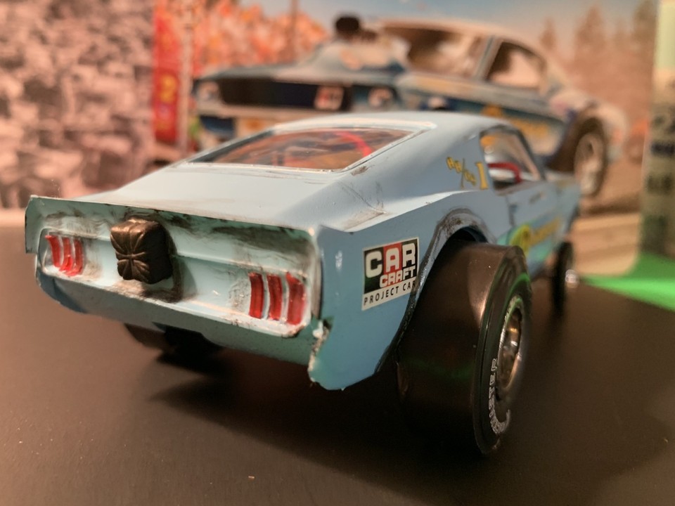Built Model Cars - Mustang Gasser with Metal Box Junkyard Barn Find | eBay