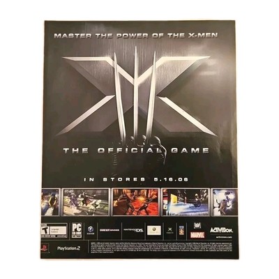 X Men the Official Game Nintendo GameCube, DS, GBA, Xbox Print Ad - 8.5 ...