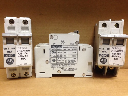 Allen-Bradley Circuit Breaker G 100 CB104 (480VAC, 10A) | eBay