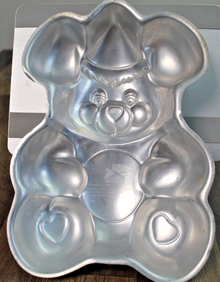 1985 Vintage Wilton Popples Bear Cake Pan Baking Aluminum W/ Rare Nose ...