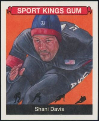 2018 Sport Kings Shani Davis Mini Insert Speed Skating #21 | eBay