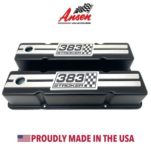 383 Stroker Small Block Chevy Tall Valve Covers - Raised Billet Top ...