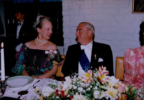 Queen Margrethe II of Denmark at dinner - Vintage Photograph 707757 | eBay
