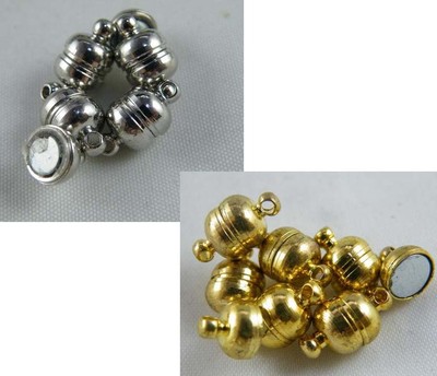 50sets Dull Silver/Gold Color Magnetic Hematite clasps 13x7mm | eBay