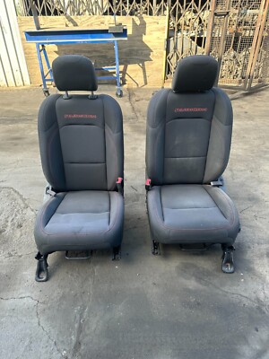 2018 2023 JEEP WRANGLER JLU RUBICON FRONT SEATS BLACK CLOTH OEM SEAT ...