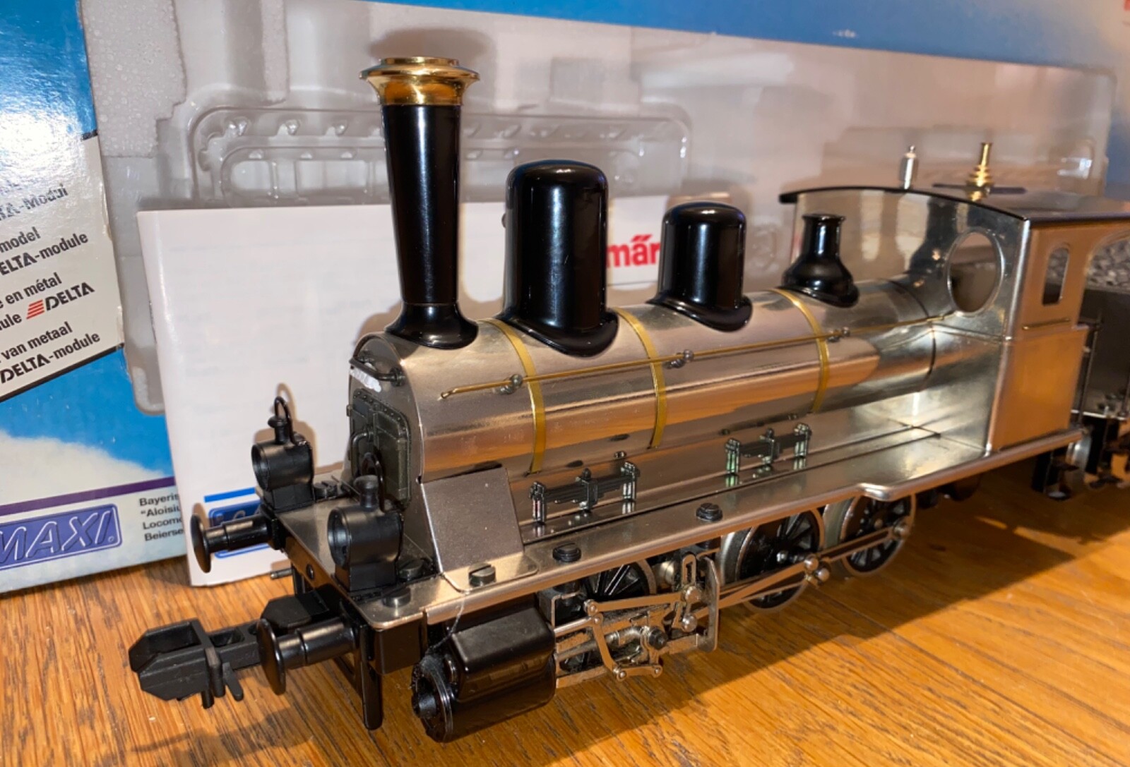 Marklin Maxi 1 Locomotive + Tender BAVARIA nickel plated Dealer Promo ...