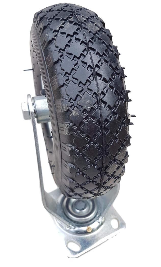 Steering Roller 260 x 85mm | 3.00-4 Air Wheel Steel Rim Silver Carrier ...