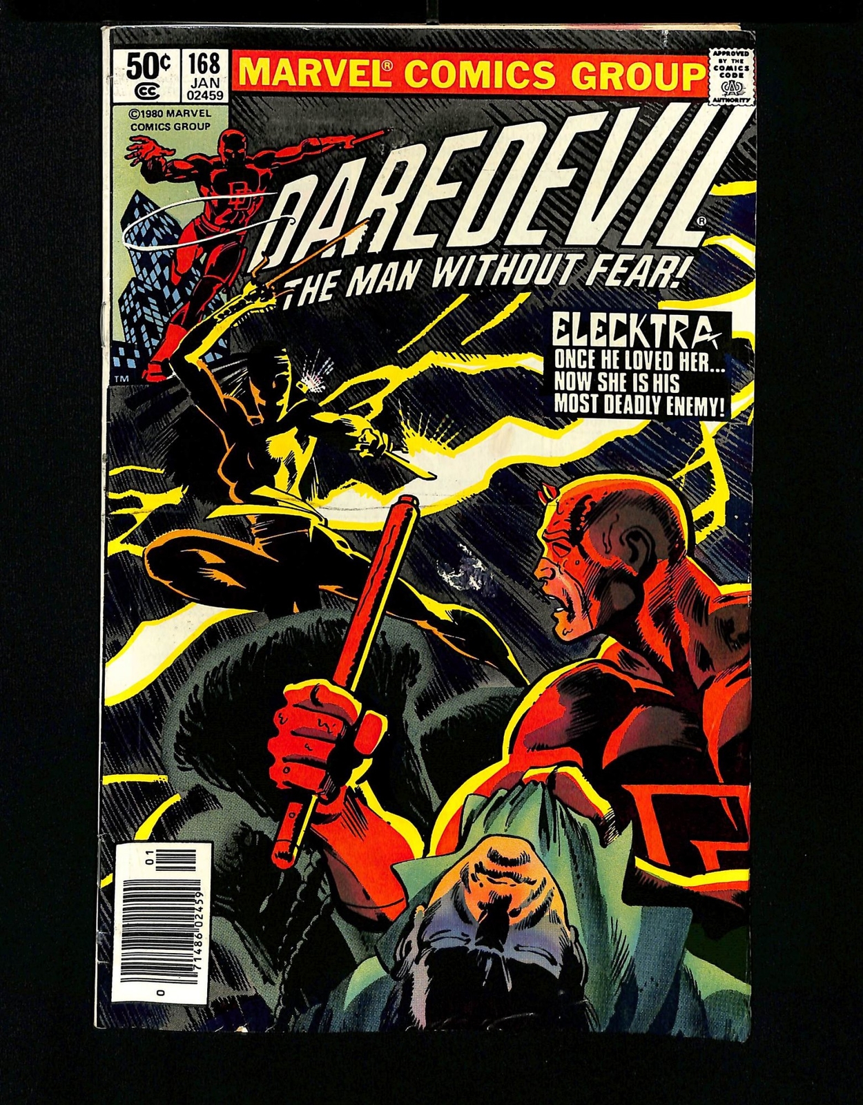 Daredevil #168 Newsstand Variant 1st Appearance Elektra! Marvel 1981 | eBay