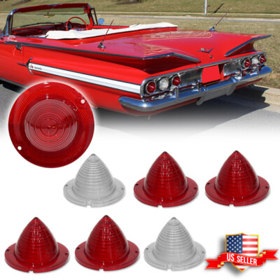 1960-1961 Chevrolet Impala Bel Air Biscayne El Camino 6PCS Rear Backup ...
