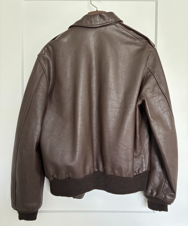 Avirex A-2 Flight Jacket Type A2 Leather Bomber U.S. Army Air Forces ...