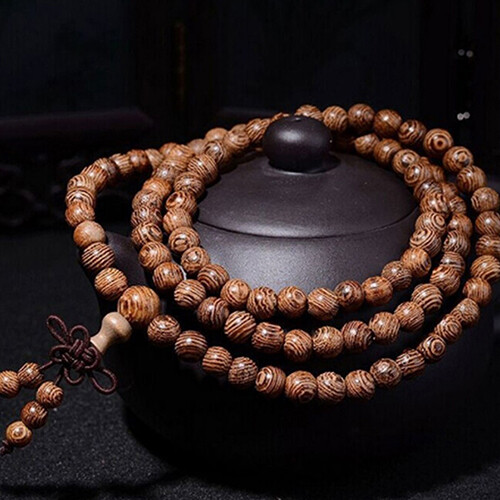 Wooden Tibetan Buddhist Hindu Meditation Prayer Beads 108 Beads Gift ...