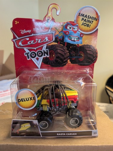 Disney Pixar Cars Toon Deluxe Rasta Carian 23 Diecast Smashing Paint ...
