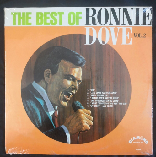 The Best of Ronnie Dove Volume 2 1967 LP Diamond Records D-5008 New ...