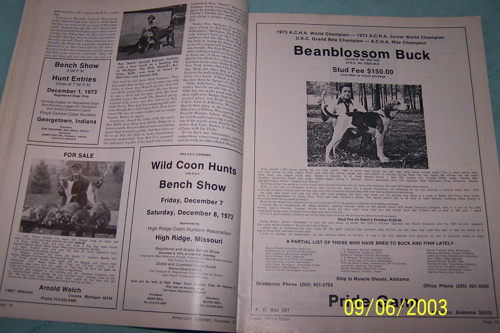 American Cooner Magazine November 1973 | eBay