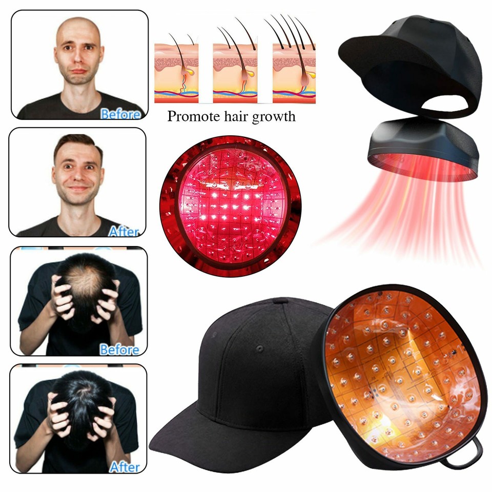 650nm Led Laser Hair Growth Cap Hat Hair Loss Therapy Hair Regrowth ...