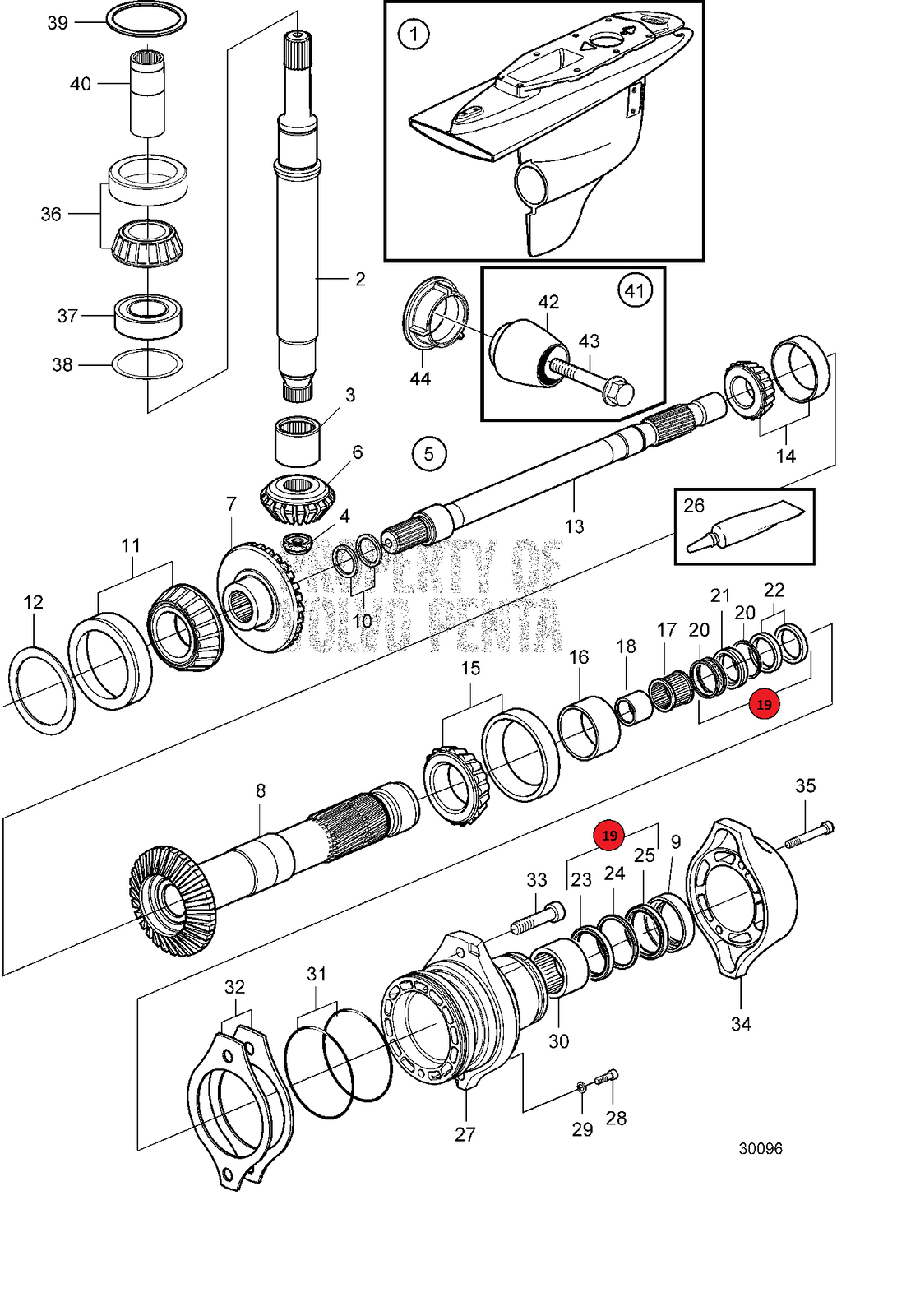 Seal kit for Volvo Penta DPH-D DPH-E DPI-A DPR-D RO: 23553896 | eBay