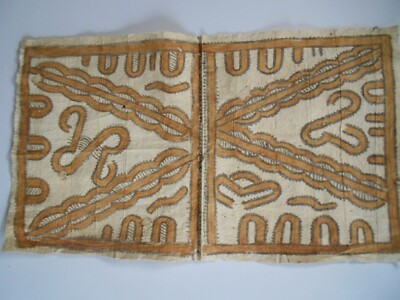 Painted Tapa beaten bark 60x34cm Pacific art, Oceanic art, Papua New ...