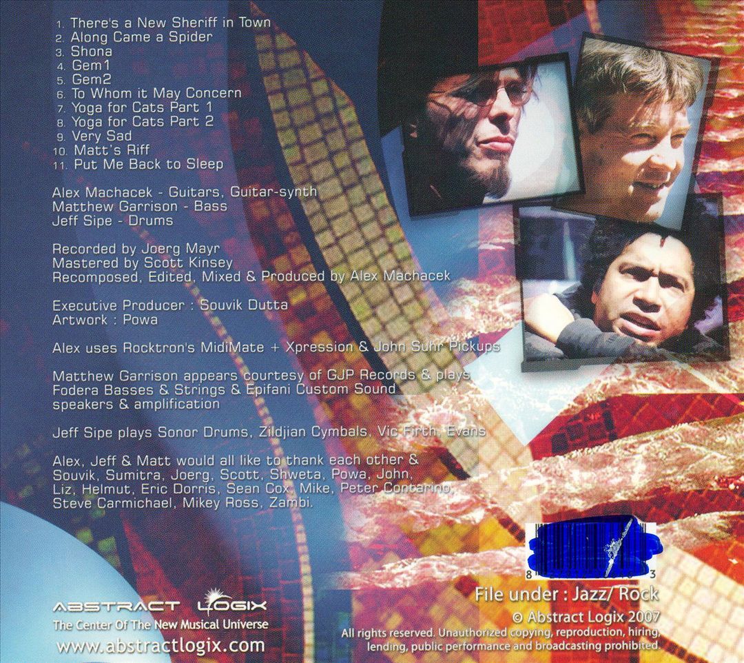 ALEX MACHACEK/MATTHEW GARRISON/JEFF SIPE IMPROVISION NEW CD ...