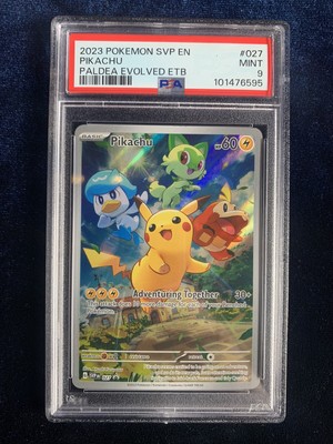 Pikachu 027 Sv: Scarlet & Violet Promo Cards Holo-PSA-9 Mint | eBay