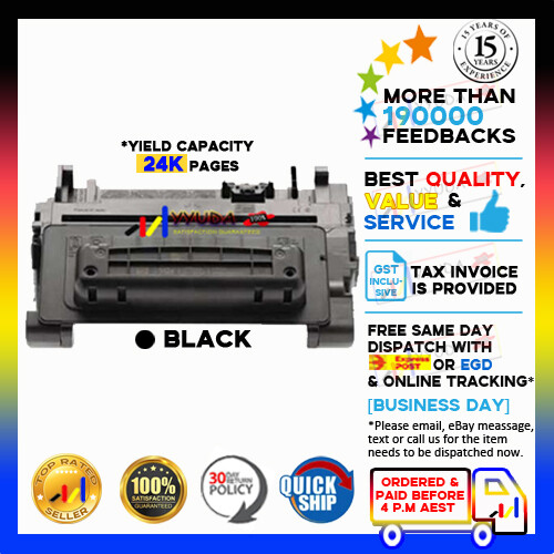 3x NoN-OEM CE390X 90X Toner for HP Laserjet 600 M600 M602 M603 M4555 ...