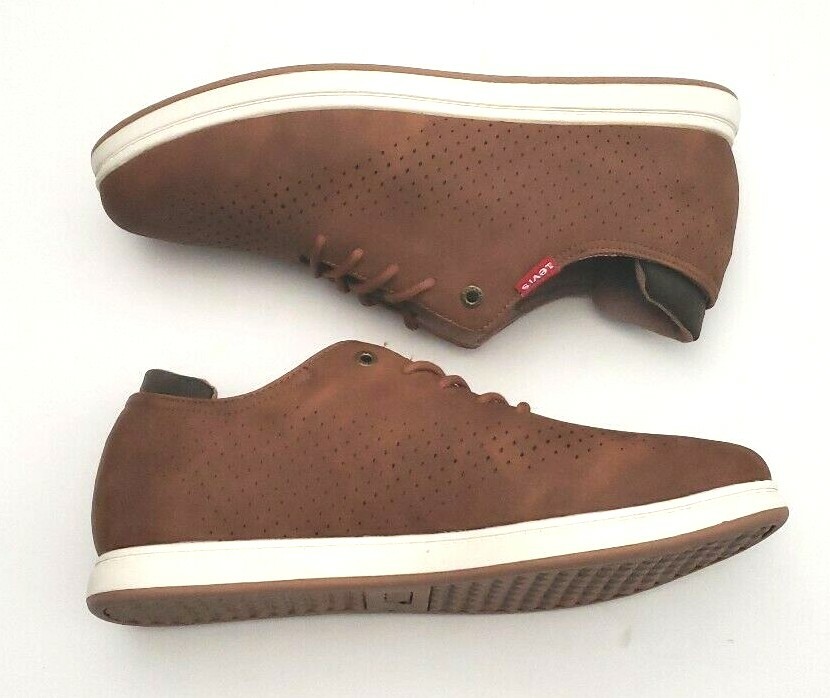 Levi's Men's Chester Waxed Casual Fashion Sneaker Shoes Tan / White ...