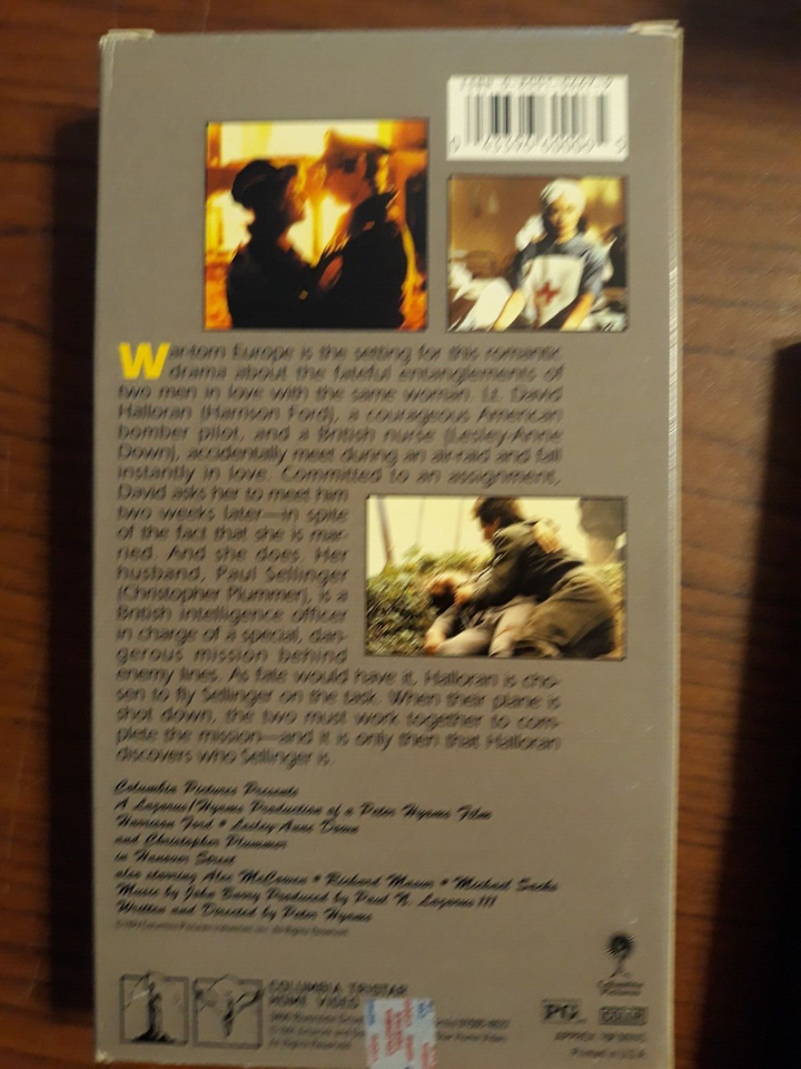 Hanover Street (VHS, 1991) Harrison Ford, Christopher Plummer, Lesley ...