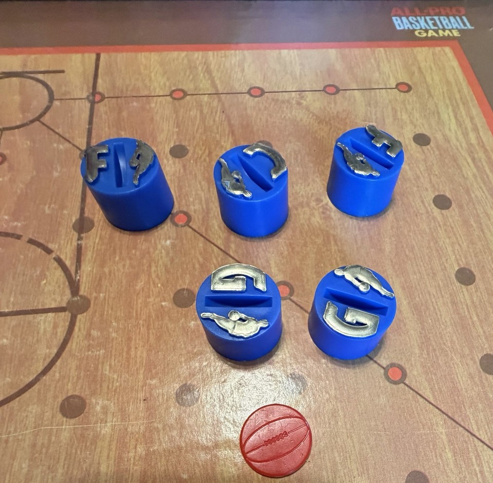 Vintage Official NBA All Pro Basketball Board Game, Ideal Toy 1969 ...