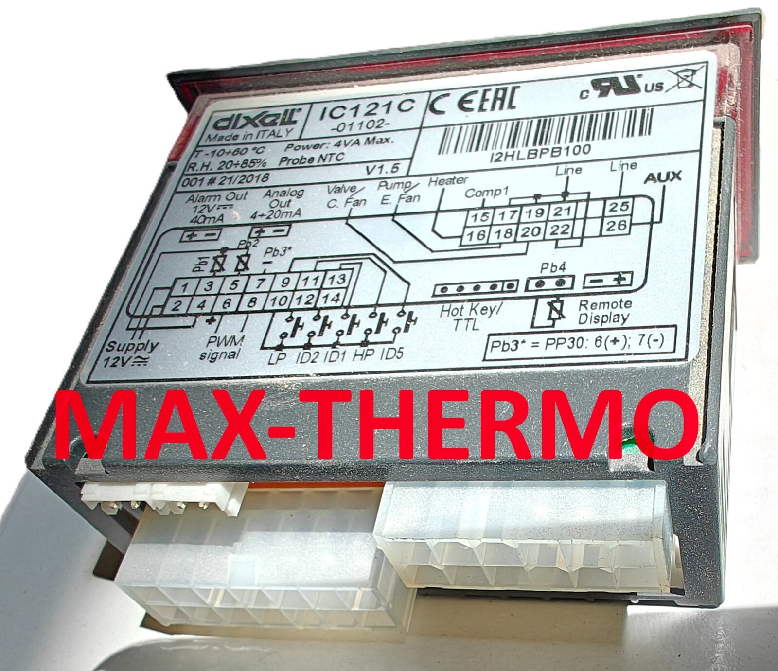 Dixell ICHILL IC121C-01102 V1.5 Controller 12V for heat pump and 2 ...