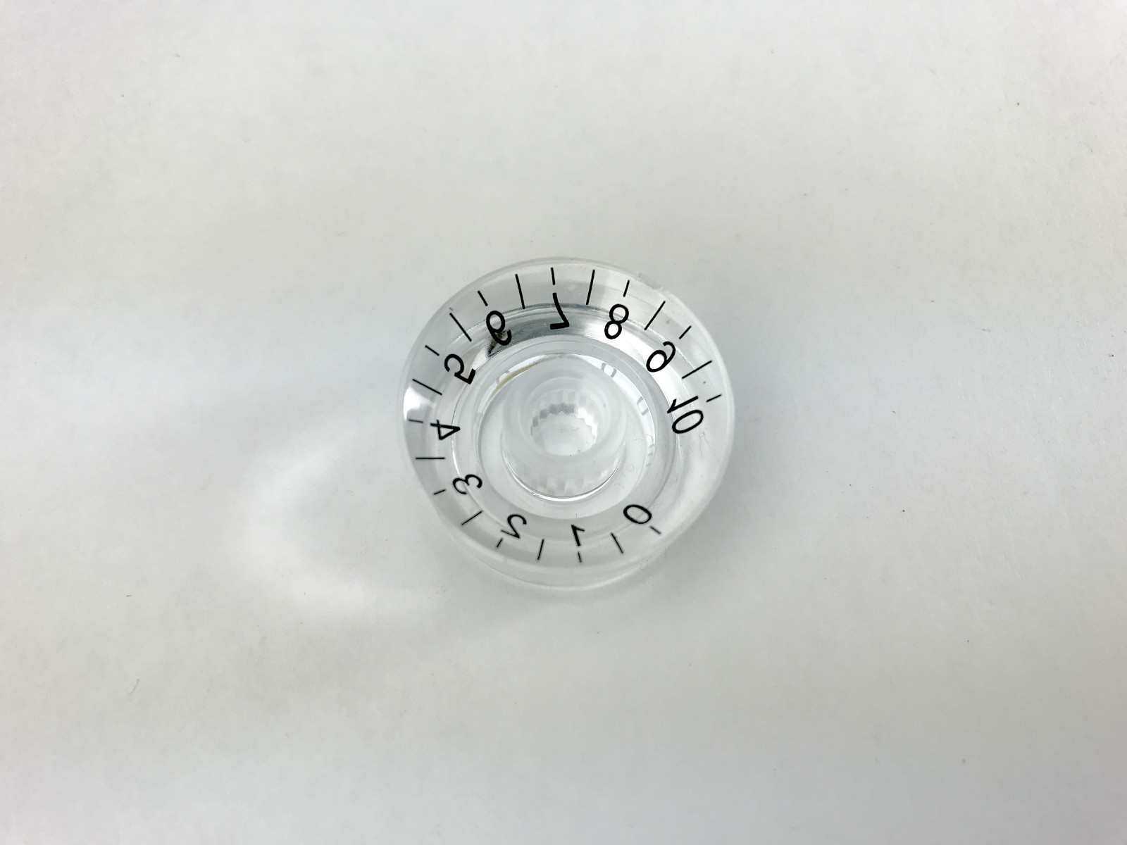 Clear Speed Knobs 4 pack For Epiphone® Import Guitars w/ Coarse Splines ...