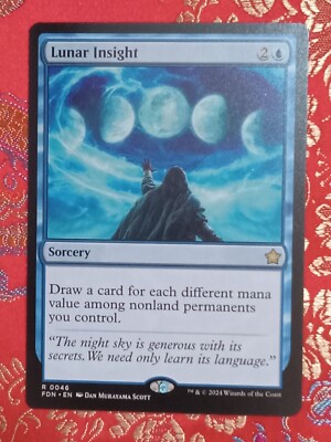Lunar Insight Foundations Magic The Gathering Rare Card MTG CCG | eBay