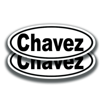CHAVEZ NAME DECALs 2 Stickers Bogo Car Truck Bumper Window | eBay