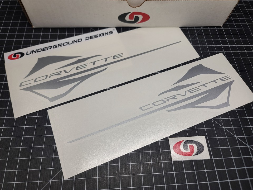 Stingray Corvette Decals (2pk) C8 Style Racing Accent Stickers 2020-25 ...