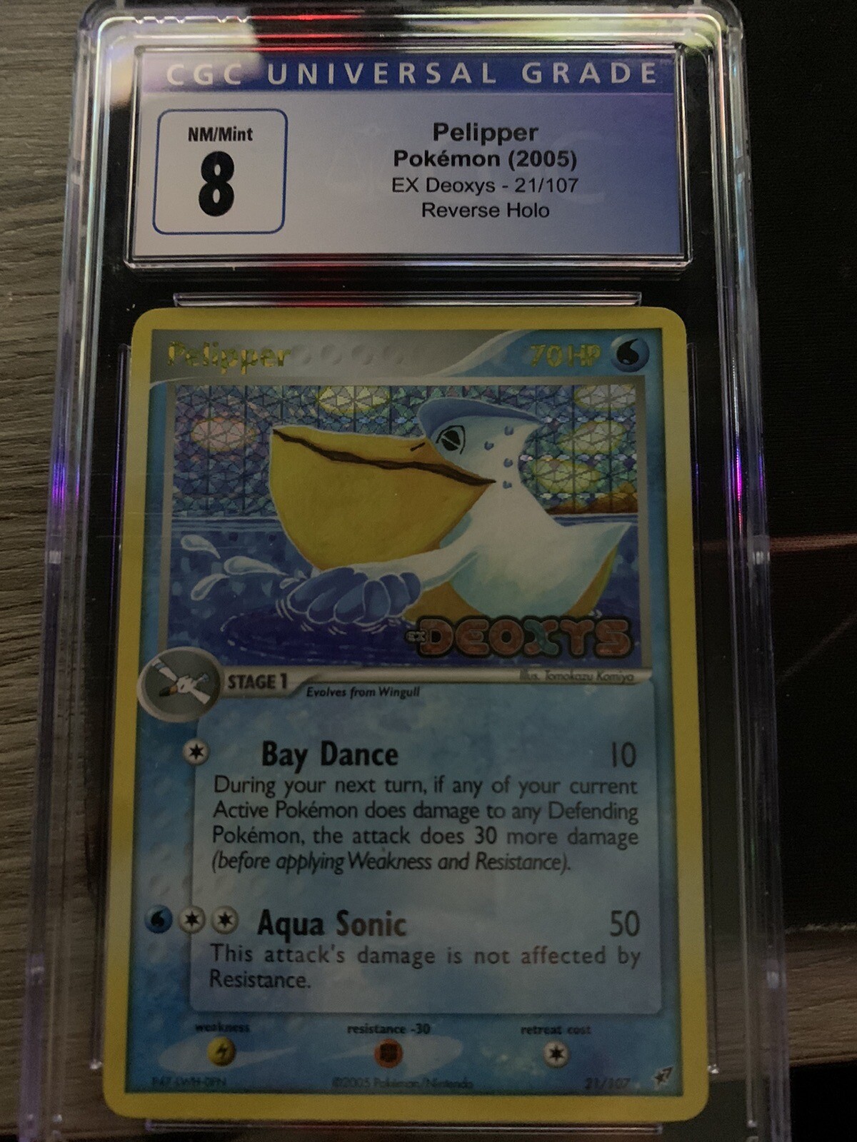 Pokémon TCG Pelipper EX Deoxys 21/107 Reverse Holo Rare for sale online ...