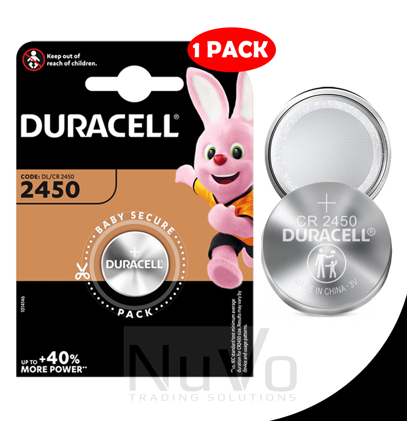 Duracell 2450 Battery CR2450 DL2450 BR2450 3V Lithium Batteries Coin ...