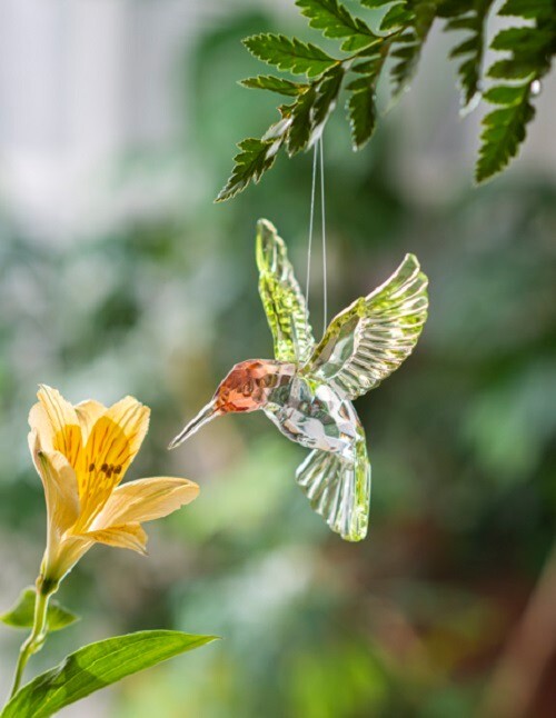 Ganz Crystal Expressions Acrylic Ruby Throated Hummingbird Red Head ...