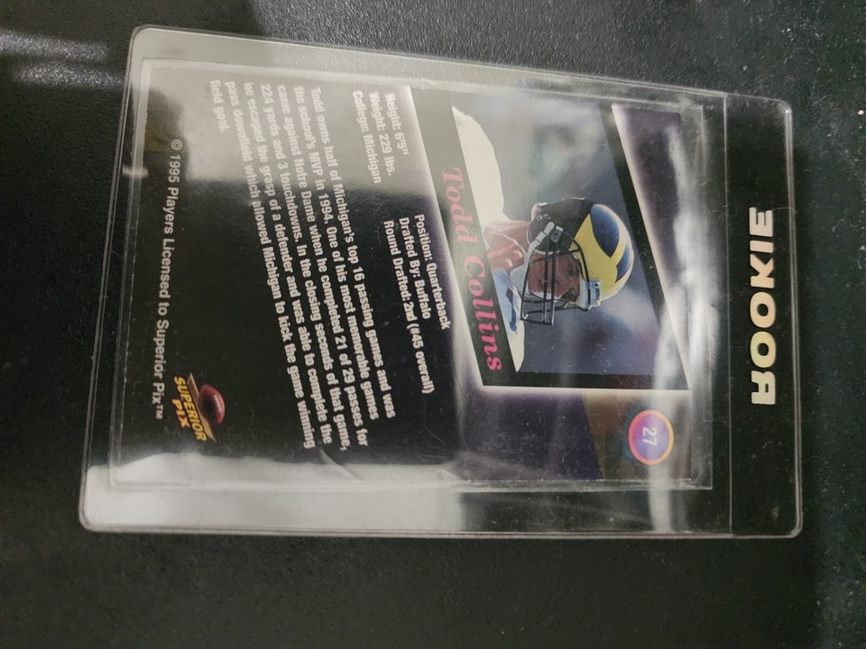 NFL Buffalo Bills Todd Collins Autographed Rookie Card | eBay