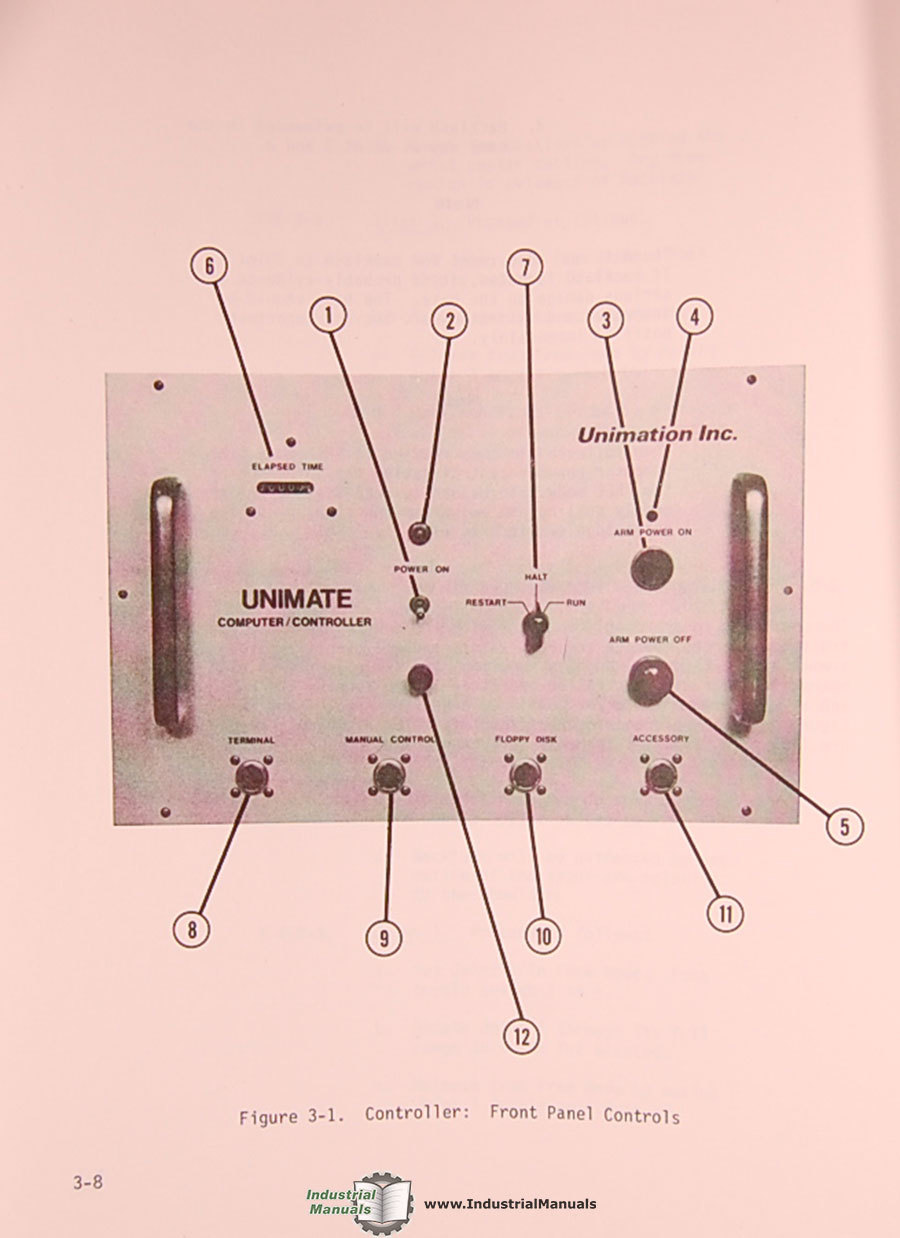 Condec Unimate Puma Robot 398H, Operation Maintain VAL Program Control ...