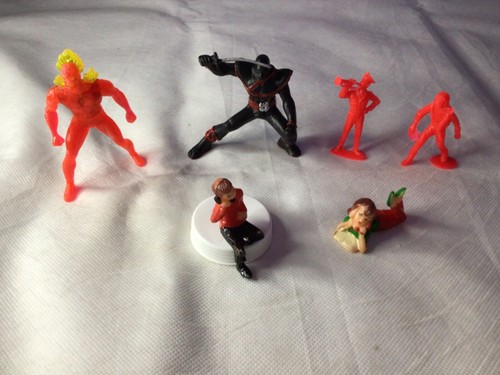 Lot of 6 Vintage: Human Torch Ninja Military Girl/Boy Phone Toy Plastic ...