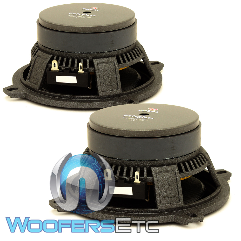 (2) FOCAL 5V1 POLYGLASS 5 1/4" CAR 4 OHM MIDRANGES WOOFERS MIDS *MADE ...