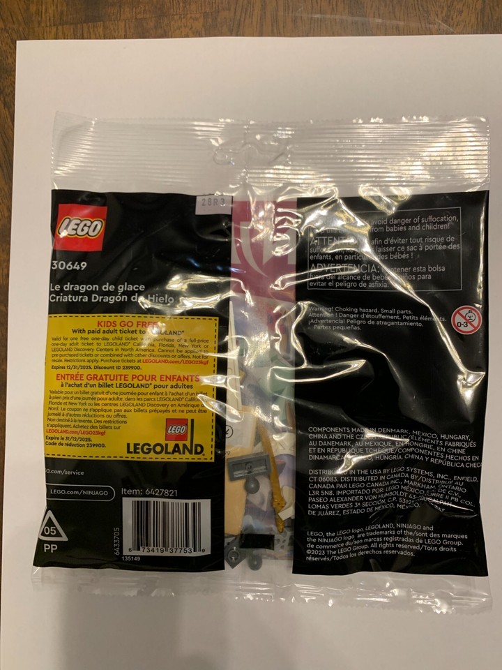 LEGO 30649 Ninjago Ice Dragon Creature (NEW/Sealed Polybag) | eBay