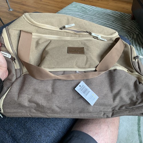 Bella Russo 20" Duffle Tote Weekend Bag TAN/BROWN Canvas ~ NEW NWT | eBay