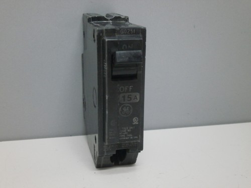 Lot of 6 GE THQL1115 15A 15-Amp 1-Pole 120/240V Single-Pole Circuit ...