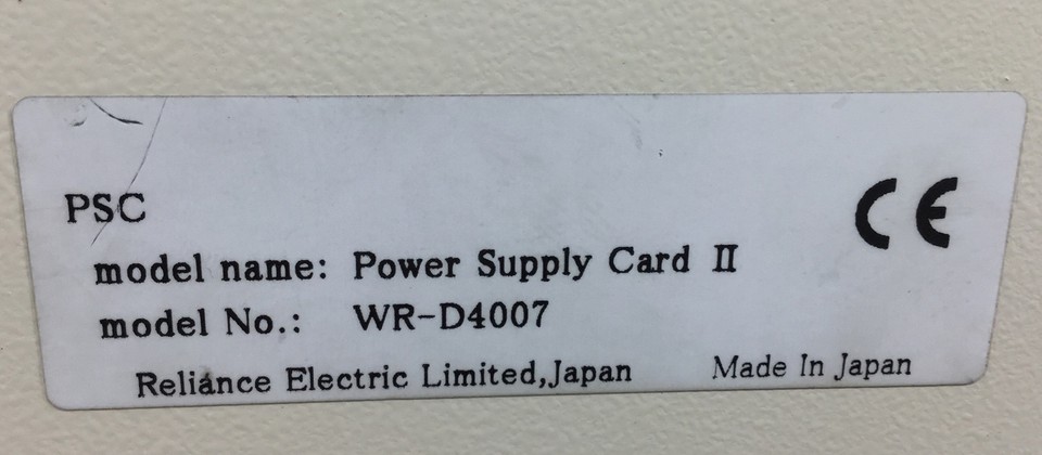 Reliance Electric WR-D4007 Power Supply II Card 3E-32 | eBay
