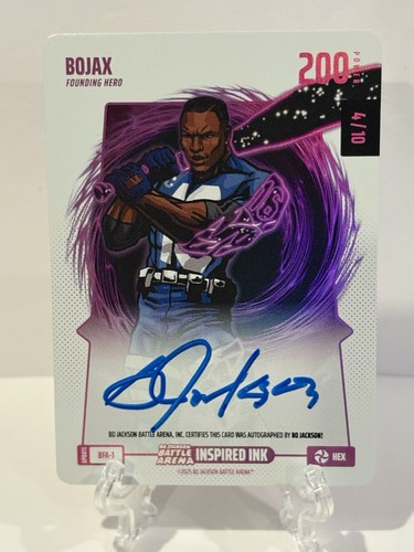 Bo Jackson Battle Arena #BFA-1 Bojax Hex Auto /10 Bo Jackson Founding ...