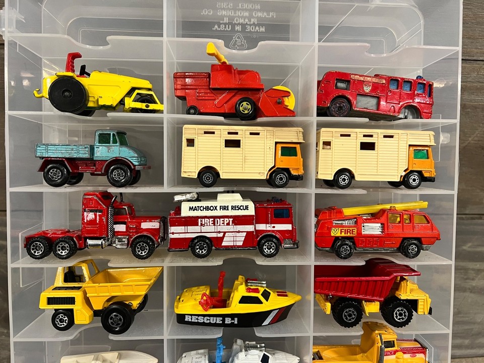 All Matchbox Vintage MBX Lot Loose Superfast Lesney Trucks Boats Horse ...