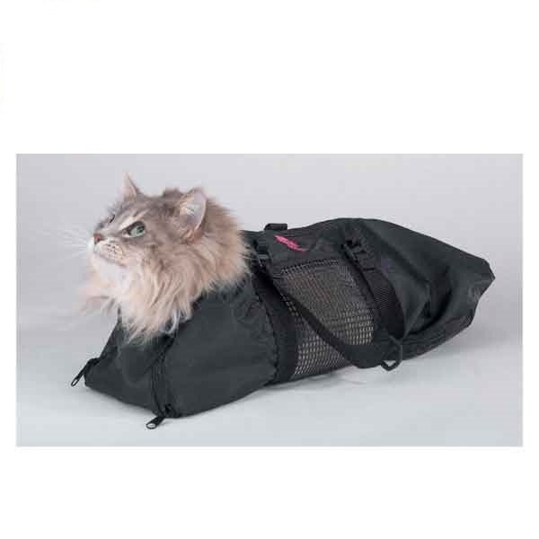 Heavy Duty Mesh Cat Grooming Bathing Restraint Bag 3 Sizes or Vet Sets ...