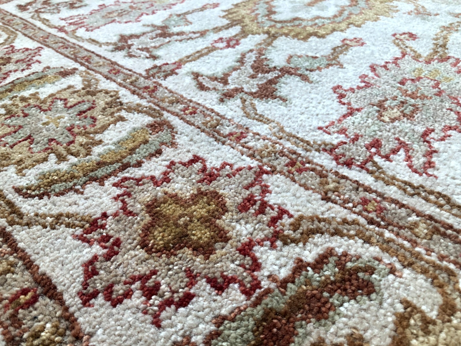 193 x 124 cm Vintage Handmade Indian Carpet Traditional Oriental Thick ...