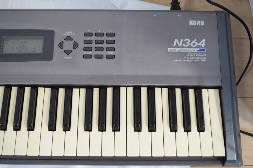 Korg N364 61keys Keyboard Synthesizer Musical instrument Used From ...