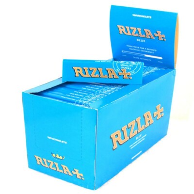 RIZLA BLUE KING SIZE Slim Cigarette Smoking Rolling Paper Genuine ...